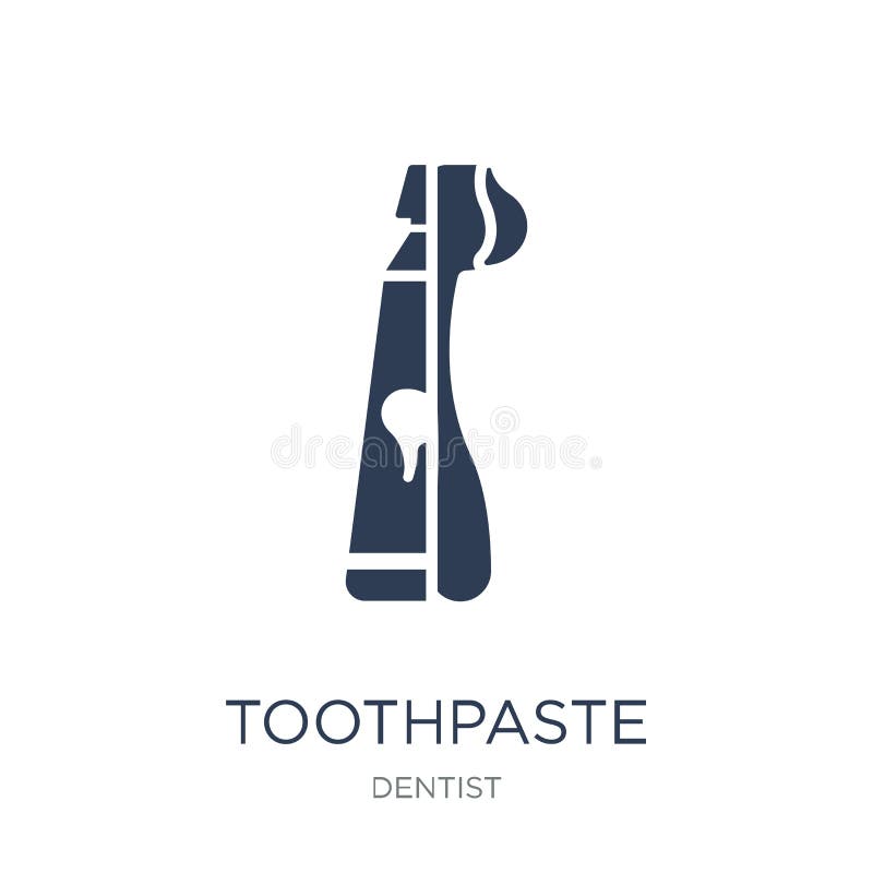 Toothpaste Icon. Trendy Modern Flat Linear Vector Toothpaste Icon on ...