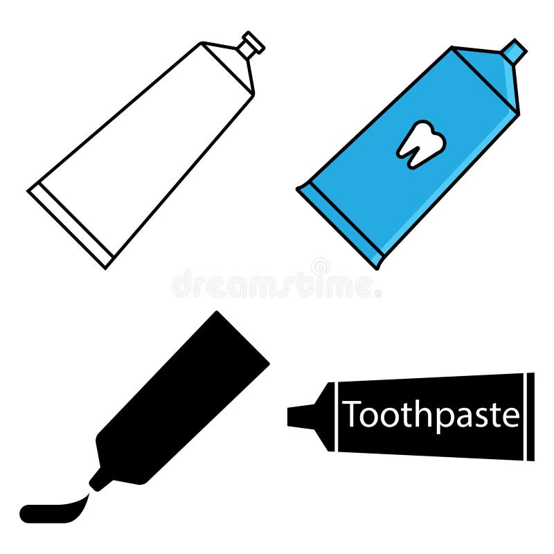 Toothpaste icon vector stock vector. Illustration of care - 283834421