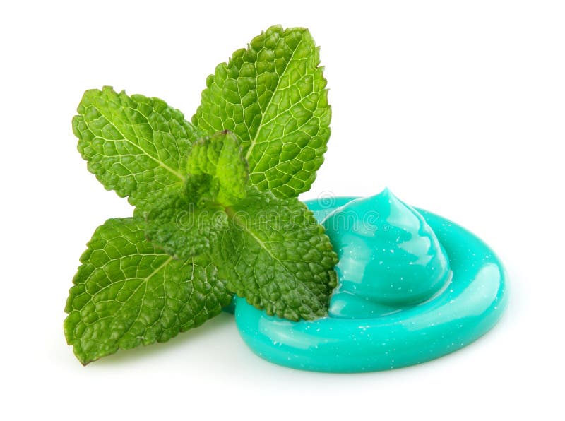 Toothpaste with mint stock image. Image of swirl, dental - 22680145