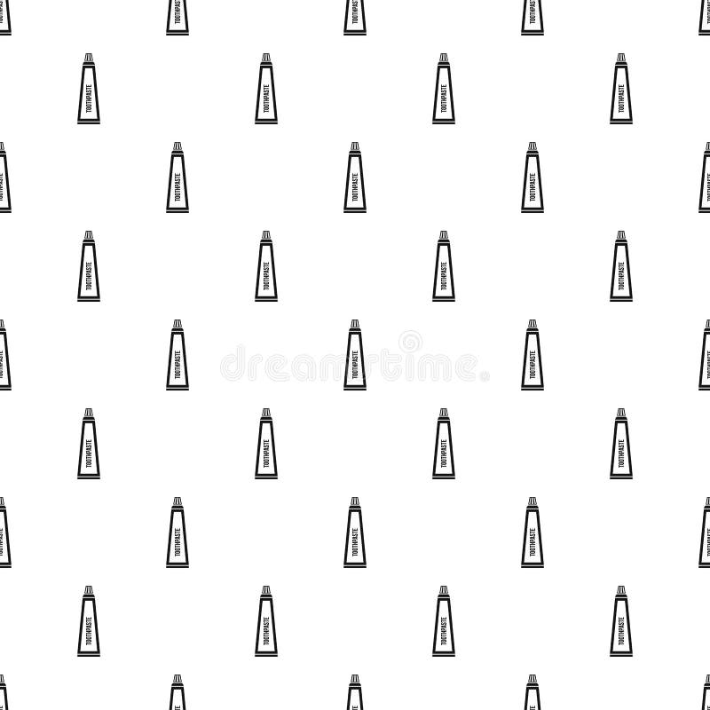 Toothpaste Pattern, Simple Style Stock Vector - Illustration of pattern ...