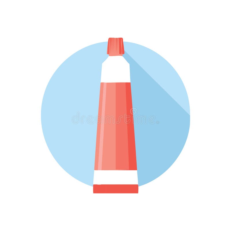 A Toothpaste Simple Illustration Stock Vector - Illustration of dentist ...