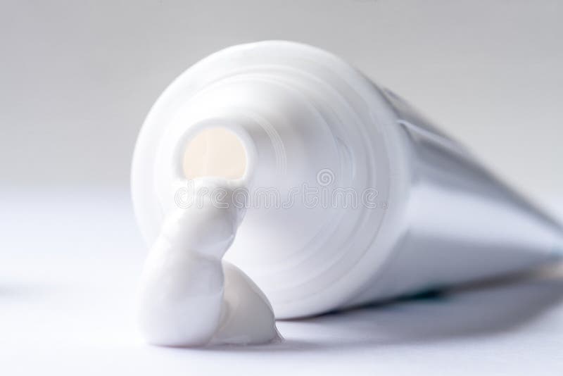 Toothpaste Squirted from a Tube Stock Image - Image of isolated, squirt ...