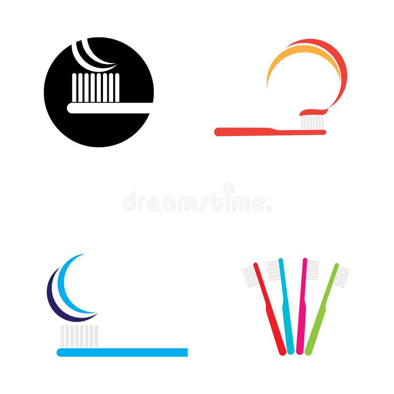 Toothpaste, Tooth Brush Illustration Logo Vector Stock Vector ...