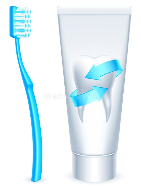 Toothpaste Toothbrush Clip Art Stock Illustrations – 657 Toothpaste ...