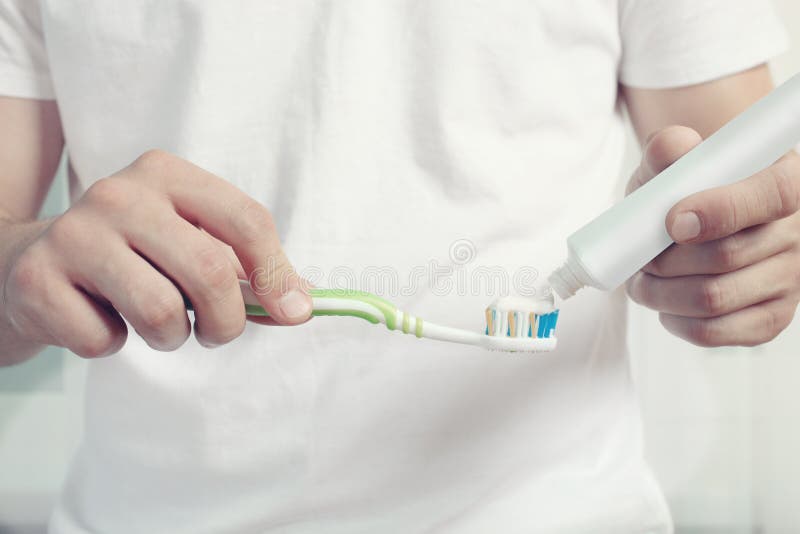 Toothpaste and toothbrush stock photo. Image of paste - 98875910