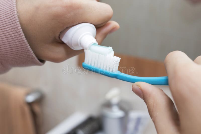 Toothpaste and toothbrush stock photo. Image of dentistry - 135251122