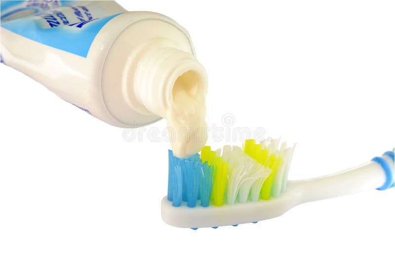Toothpaste and toothbrush stock image. Image of objects - 64226573