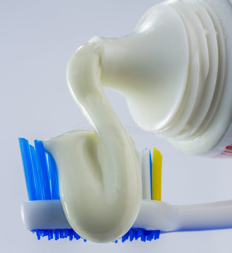 Toothpaste and toothbrush stock image. Image of sanitation - 93117623