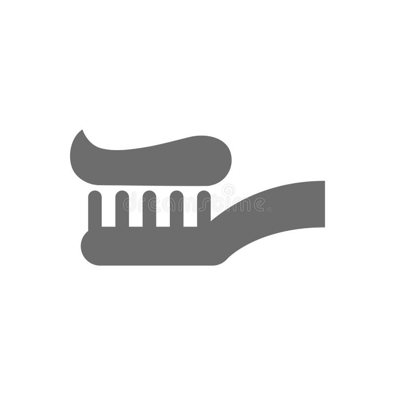 Pictograph of Toothbrush and Toothpaste for Template Logo, Icon, and ...