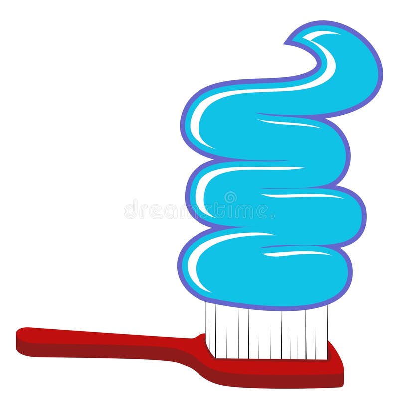 Toothpaste And Toothbrushes Stock Illustration - Illustration of color ...