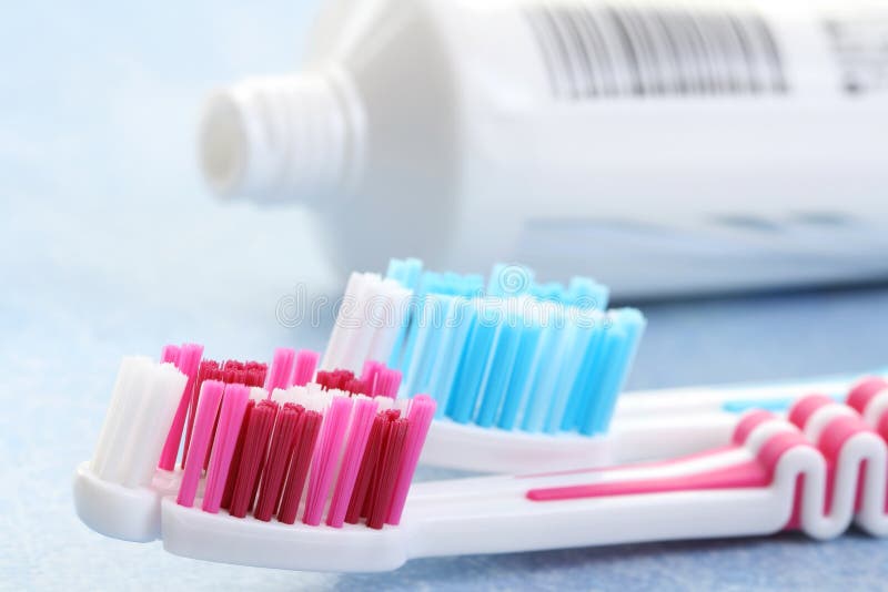 Toothpaste and Toothbrushes Stock Image - Image of healthy, teeth: 5843655