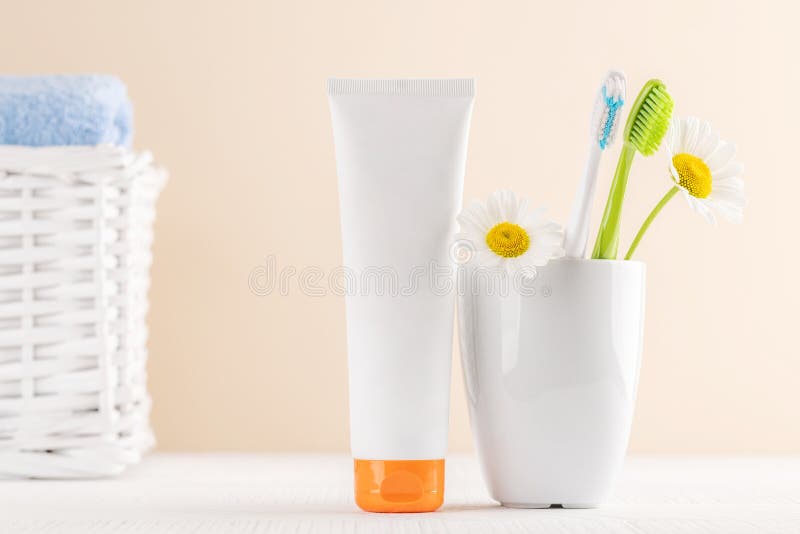 Toothpaste and Toothbrushes Stock Image - Image of toothbrush, template ...