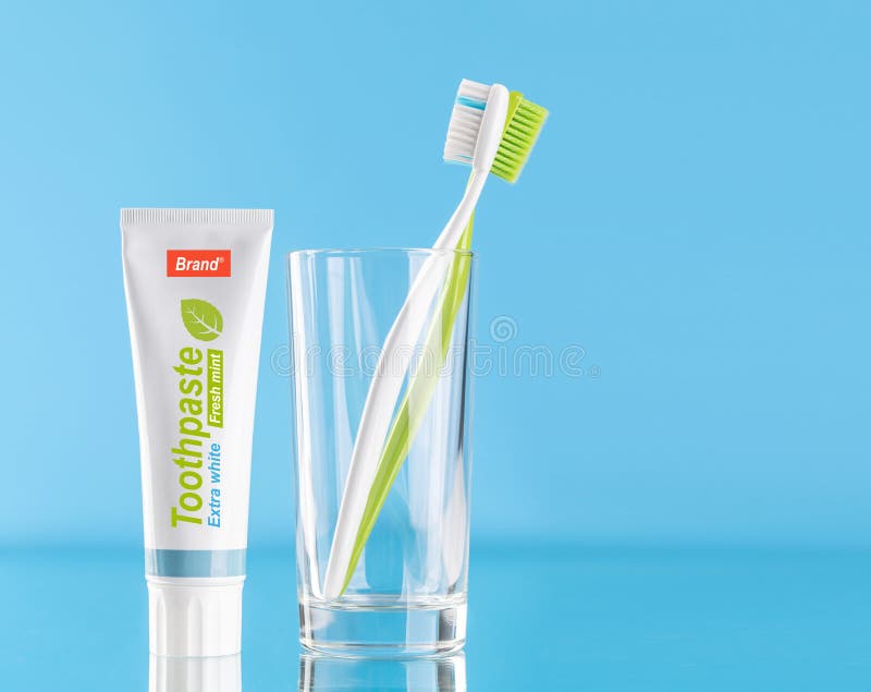 Toothpaste and Toothbrushes Stock Photo - Image of habits, oral: 281062072