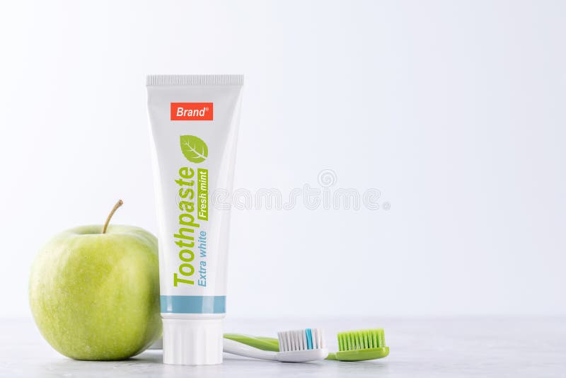 Toothpaste and Toothbrushes Stock Photo - Image of freshness, wellness ...