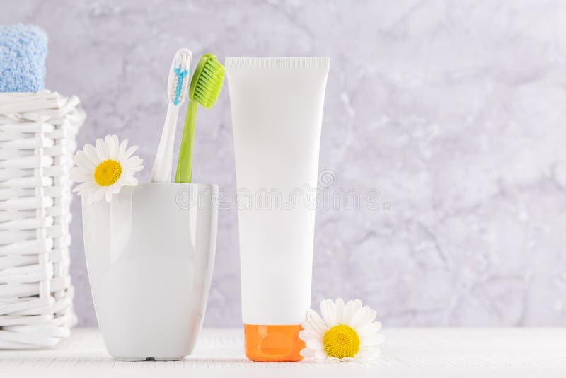 Toothpaste and Toothbrushes Stock Image - Image of teeth, habits: 281604151