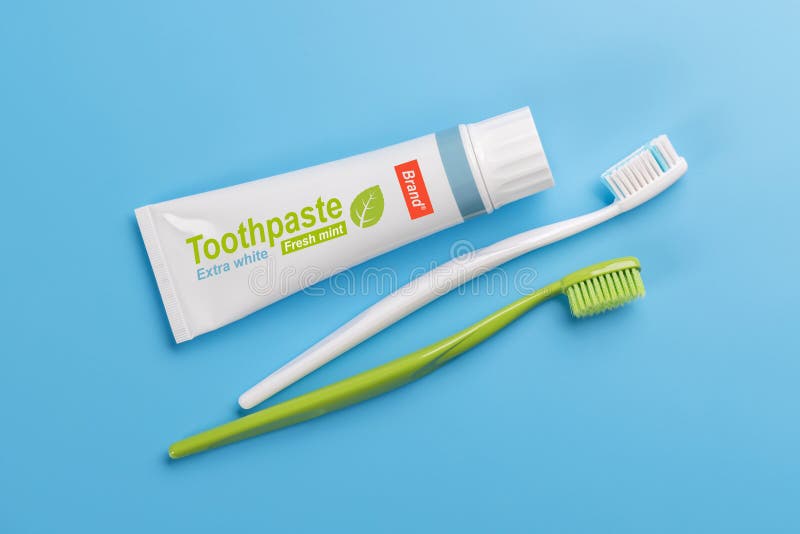 Toothpaste and Toothbrushes Stock Image - Image of cleaning, bristles ...