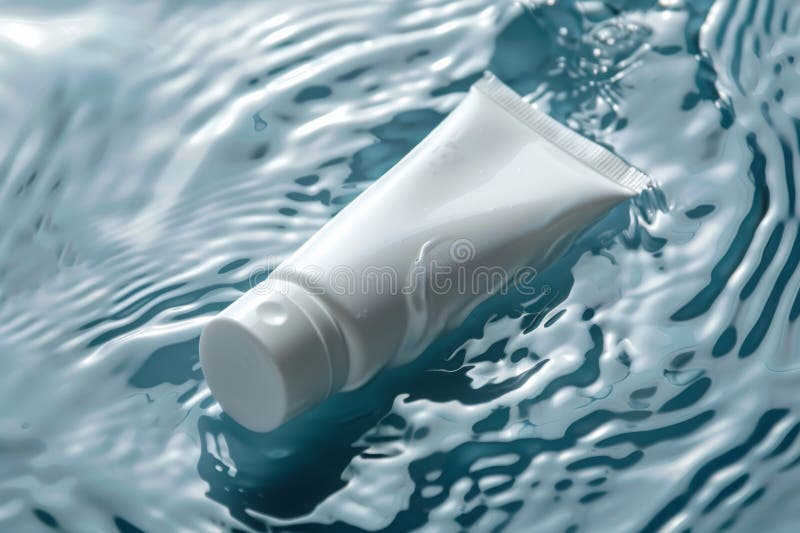 Toothpaste Tube Floating in Pool of Water Stock Image - Image of tube ...