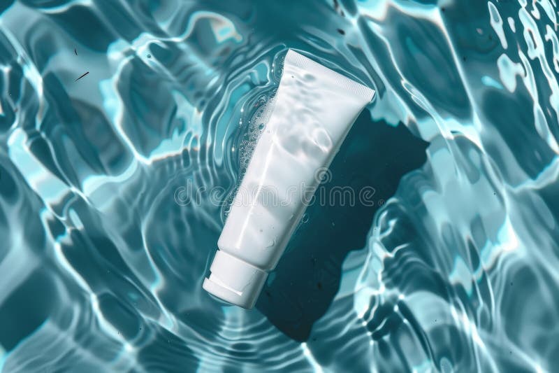 Toothpaste Tube Floating in Pool of Water Stock Image - Image of object ...
