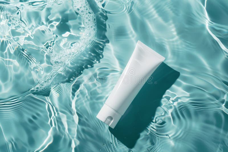 Toothpaste Tube Floating in Water Stock Photo - Image of plastic, tube ...