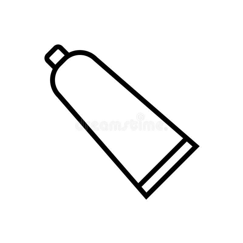 Toothpaste tube icon stock illustration. Illustration of hygiene - 92193844