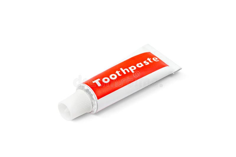 Toothpaste Tube Isolated On White Background Stock Photo - Image of ...