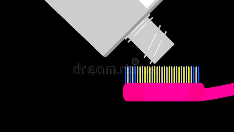 Toothpaste Tube Icon Animation Stock Video - Video of freshness, design ...