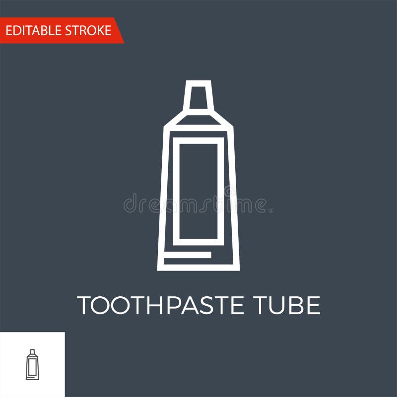 Toothpaste Tube Vector Icon Stock Vector - Illustration of dentist ...