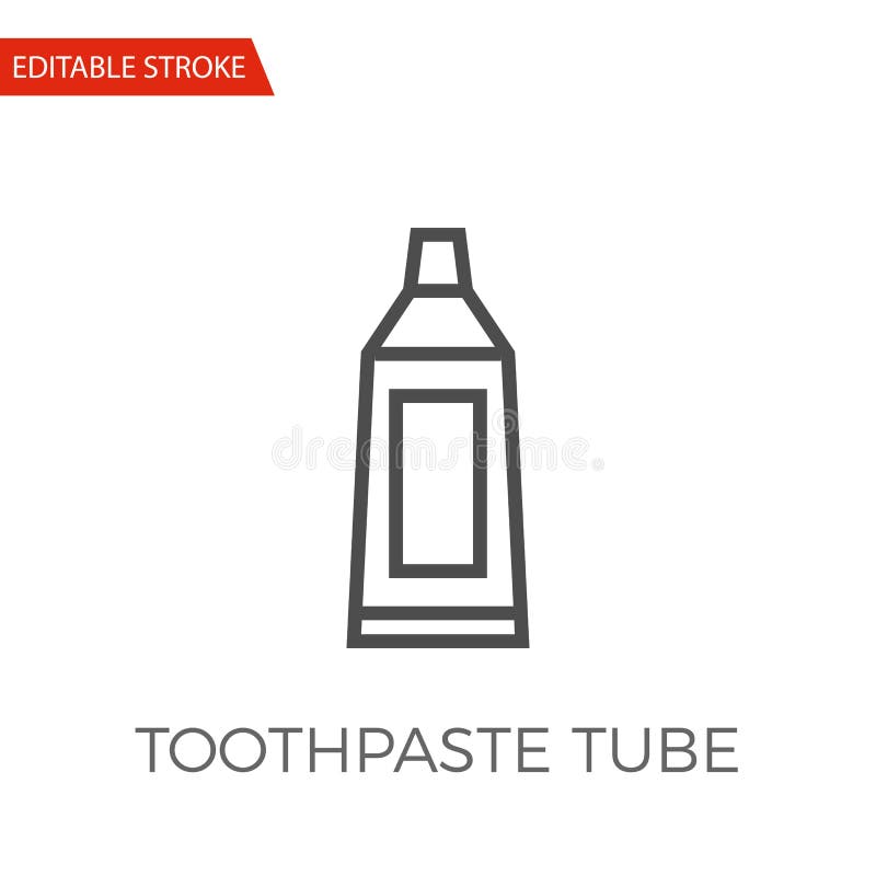 Toothpaste Tube Vector Icon Stock Vector - Illustration of graphic ...