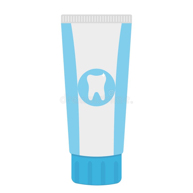 Toothpaste, Vector Isolated Illustration on a White Background Cartoon ...