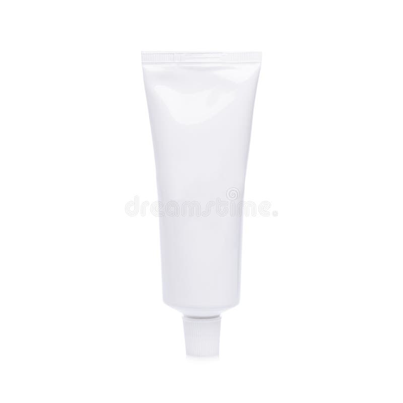 The Toothpaste in White Tube on White Stock Image - Image of cream ...