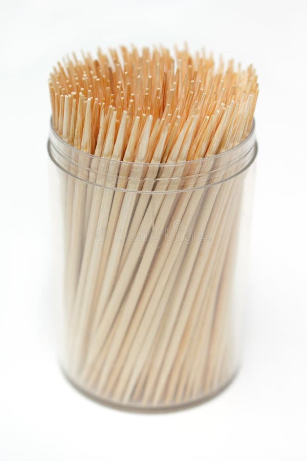 Toothpick in a Box on a White Background. Stock Photo - Image of ...