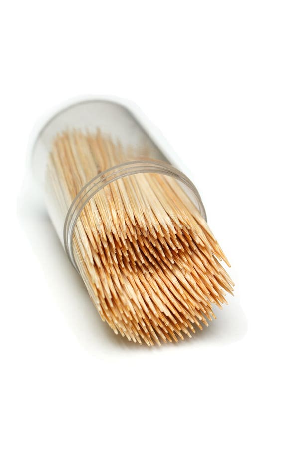 Toothpick on a White Background. Front View Photo Stock Image - Image ...