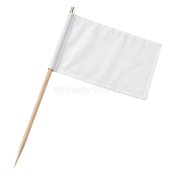 Toothpick Flag Mockup Isolated on White Background Stock Illustration ...