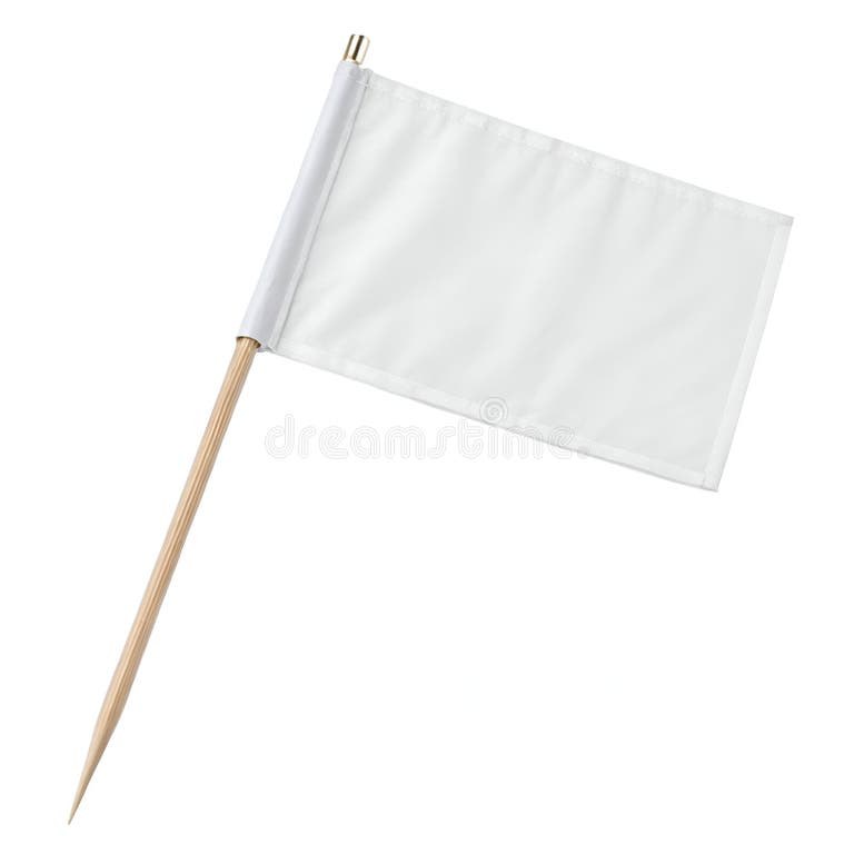 Toothpick Flag Mockup Isolated on White Background Stock Illustration ...