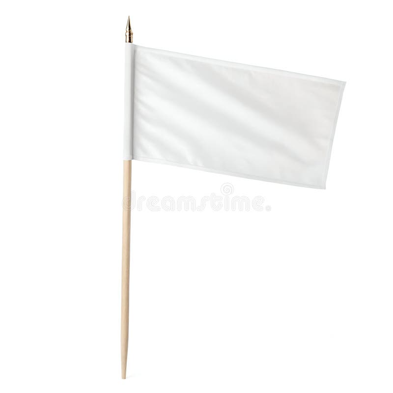 Toothpick Flag Mockup Isolated on White Background Stock Illustration ...