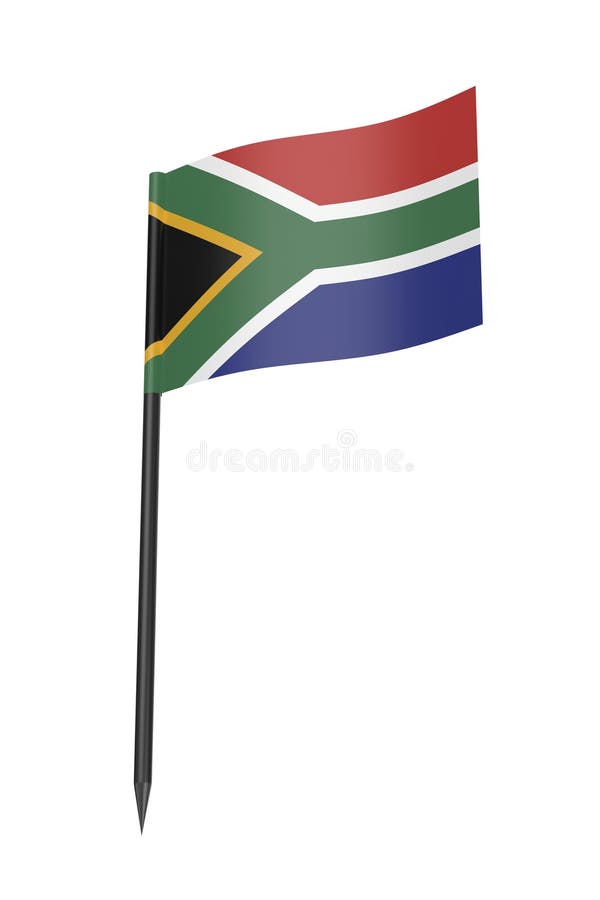 Toothpick with the Flag of South Africa Stock Illustration ...