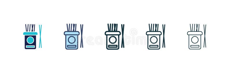 Toothpick Icon Vector Set on White Background Stock Vector ...