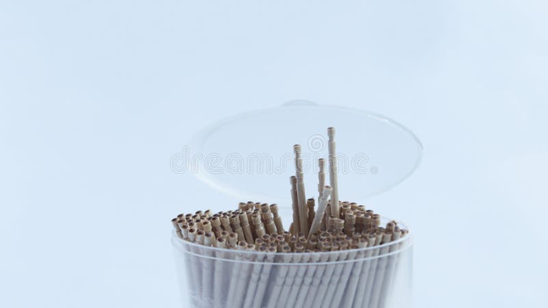 Toothpick Isolated on White Used for Teeth Care after Eat Made of ...