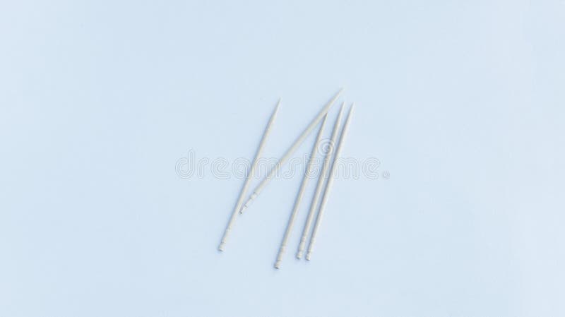 Toothpick Isolated on White Used for Teeth Care after Eat Made of ...