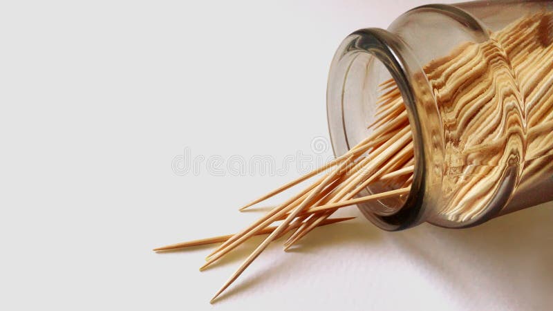 8 - Toothpicks stock photo. Image of bottle, bamboo, whitebackground ...