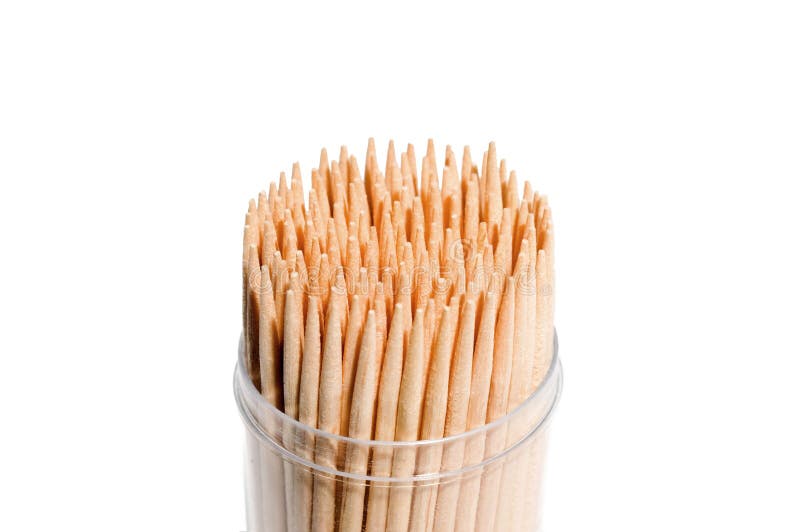 Toothpicks in box stock image. Image of blank, brush - 17887935