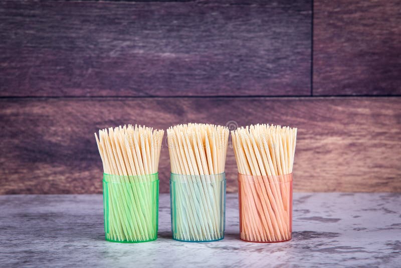 Toothpicks in a box stock photo. Image of design, office - 149586916