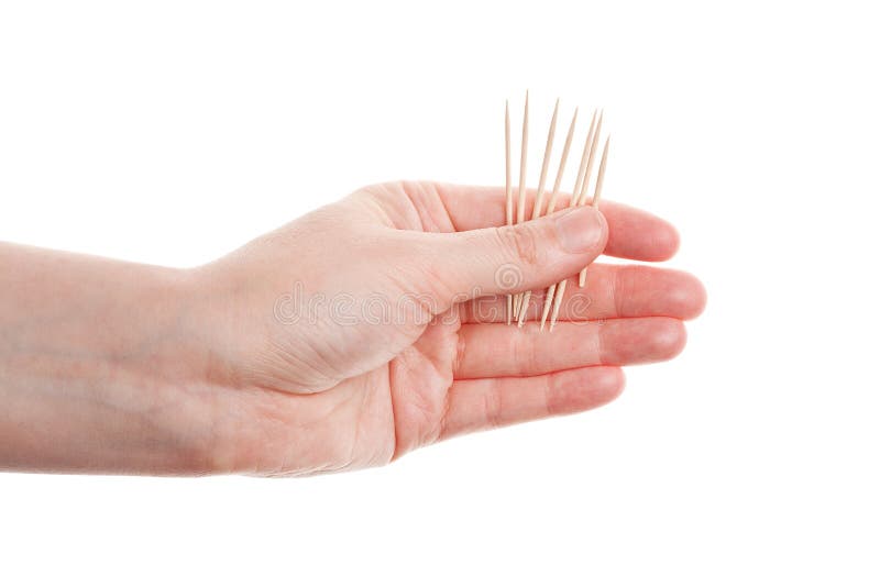Hand Throwing Toothpick Isolated White Stock Photos - Free & Royalty ...