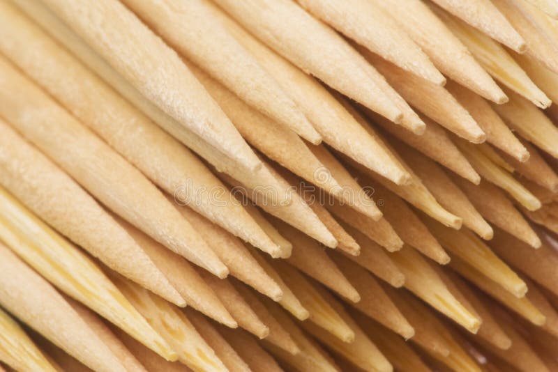 Toothpicks Macro Isolated stock image. Image of tooth - 10175367
