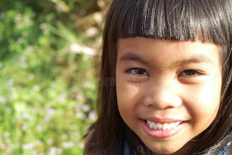 Girl toothy smile. stock photo. Image of toothy, child - 109274744