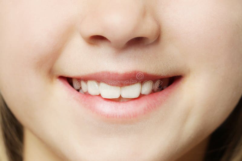Toothy Smile - Lips and Teeth Stock Photo - Image of skin, female: 30918342