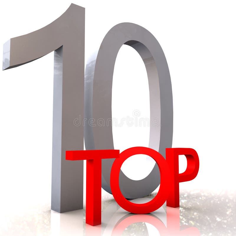 Top ten sign stock illustration. Illustration of white - 29378719