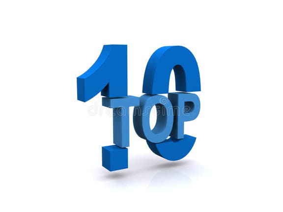 Top 10 sign stock illustration. Illustration of white - 28339781