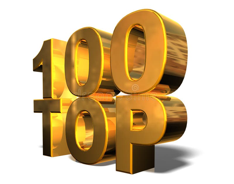 Top 100 award stock illustration. Illustration of rate - 38401078