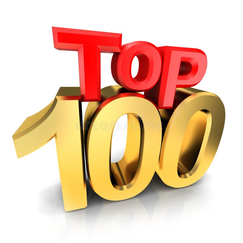 Top 100 award stock illustration. Illustration of rate - 38401078